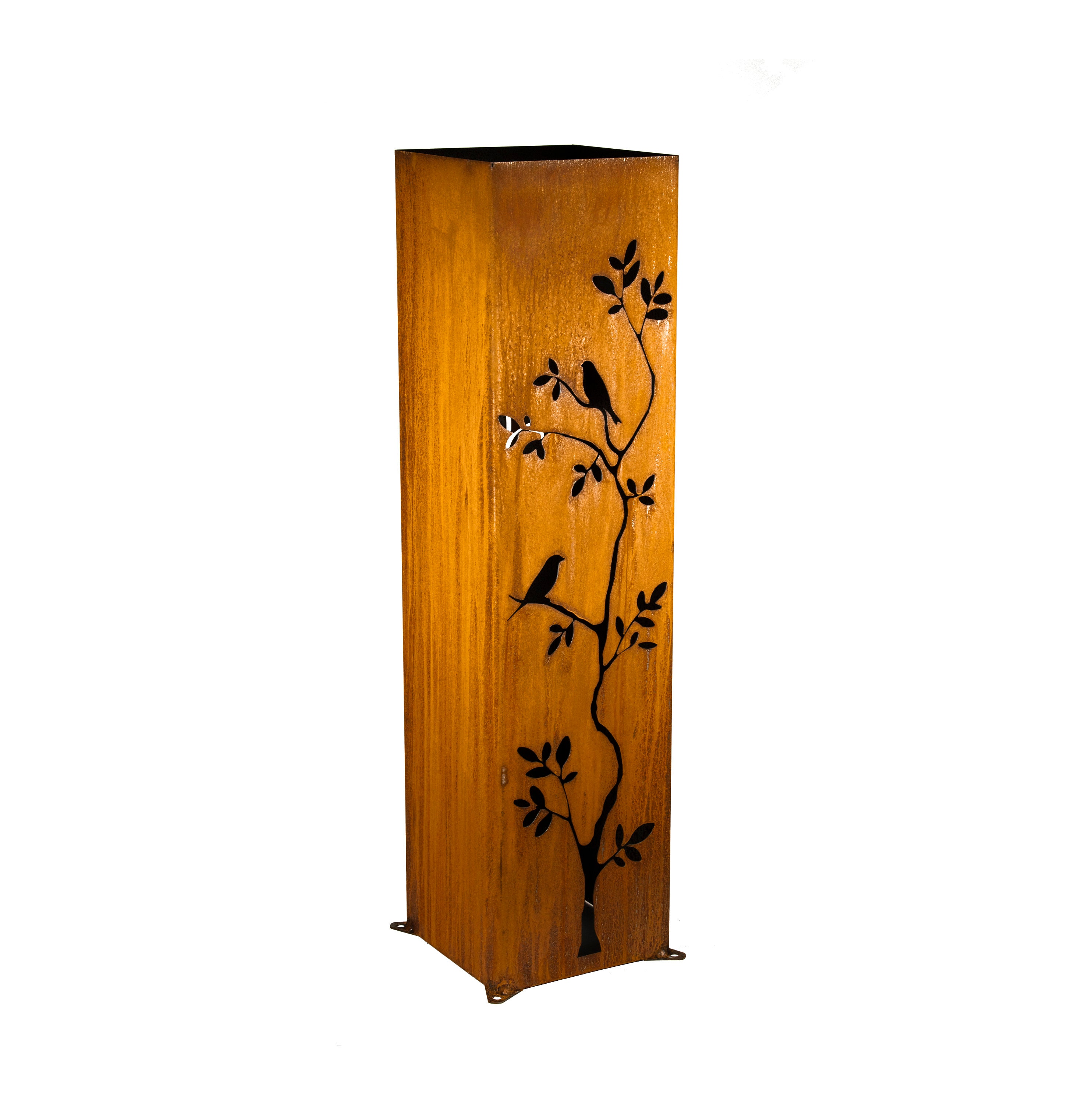 Birds on Branches Garden Column, Landscape Design, Planter, Lighting ...