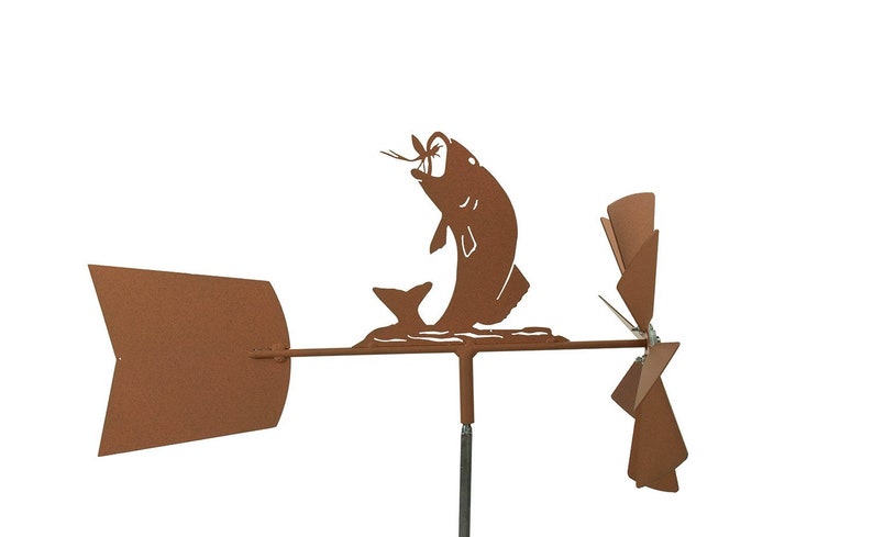 Jumping Fish Wind Spinners Fishing Gift Lake House Decor - Etsy