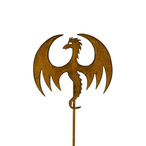 Dragon Garden Stake Metal Garden Art Dragon Decor & Gift - Etsy
