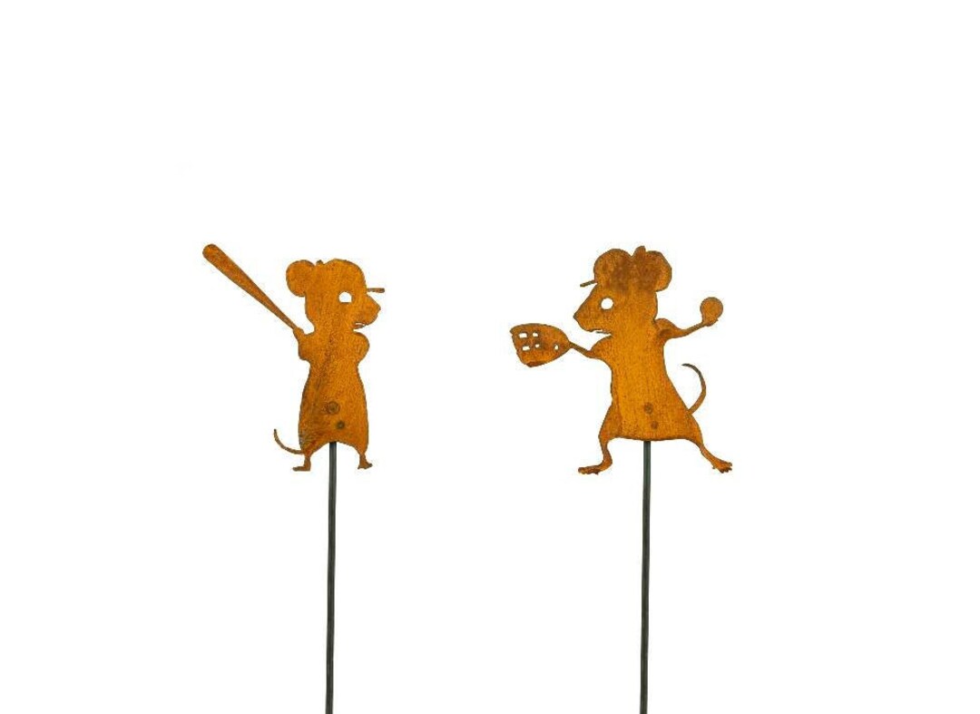 Mice Playing Baseball Rustic Baseball Decor Rusty Garden - Etsy