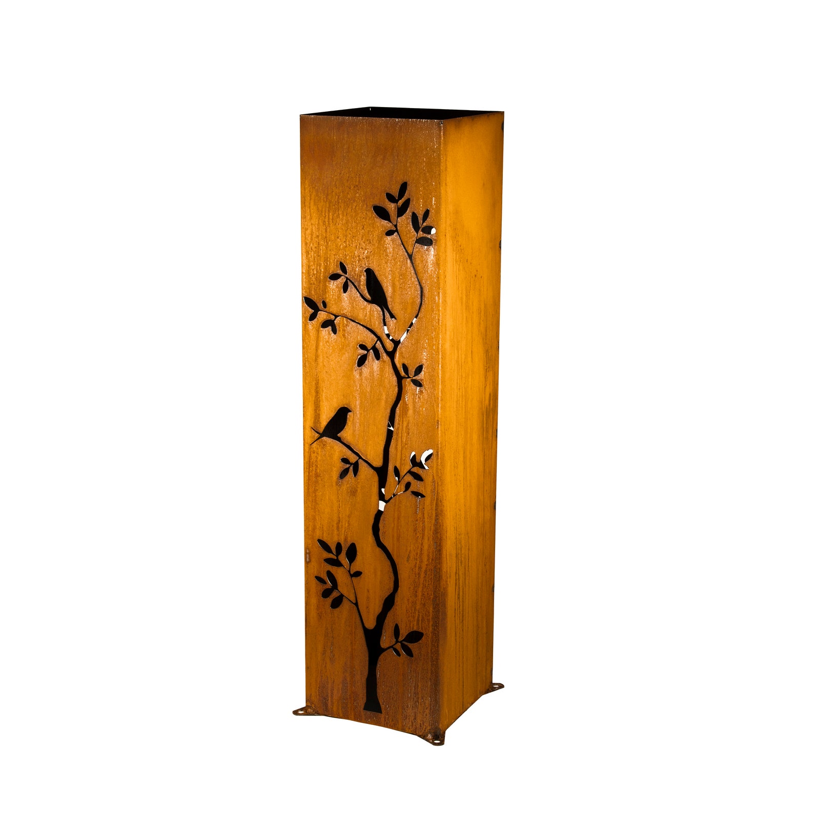Birds on Branches Garden Column, Landscape Design, Planter, Lighting ...