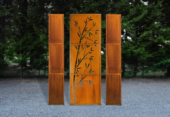Bamboo Privacy Fence Planters