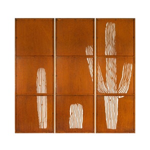 Privacy Screens, Desert Landscape, Saguaro Cactus, Large Metal Art ...