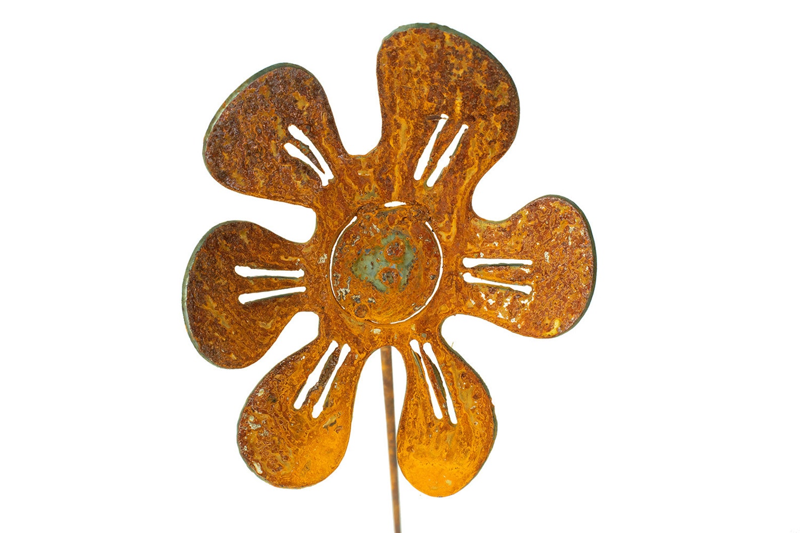 Metal Flowers, Set of 3, Flower Garden Art, Outdoor Metal Art, Metal ...