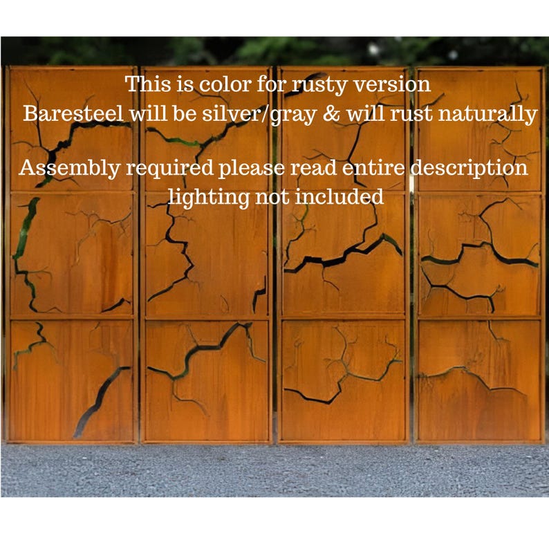 Modern “fractured” 6ft Metal Illuminary Column | Landscape Lighting Art ...