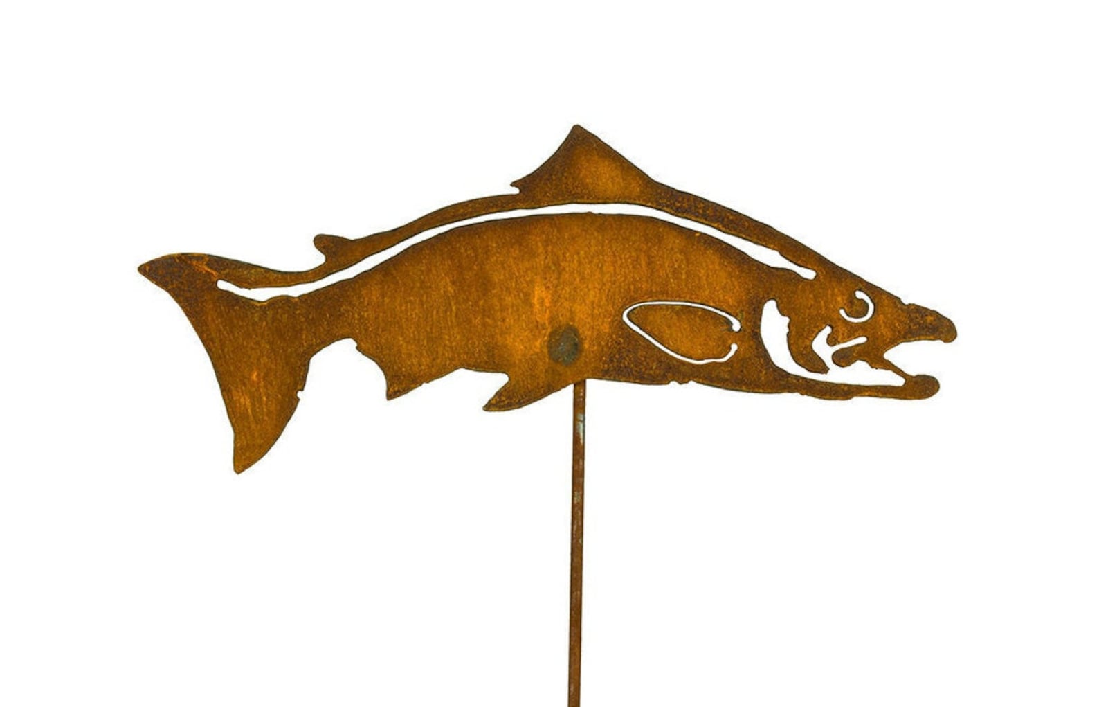 Metal Fish Garden Stakes Metal Art Fish Rock Garden Decor - Etsy