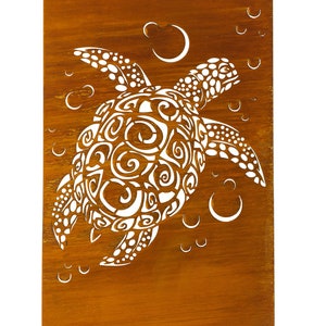 Turtle Art Screen or Panel | Metal Privacy Screens | Turtle Metal Wall ...