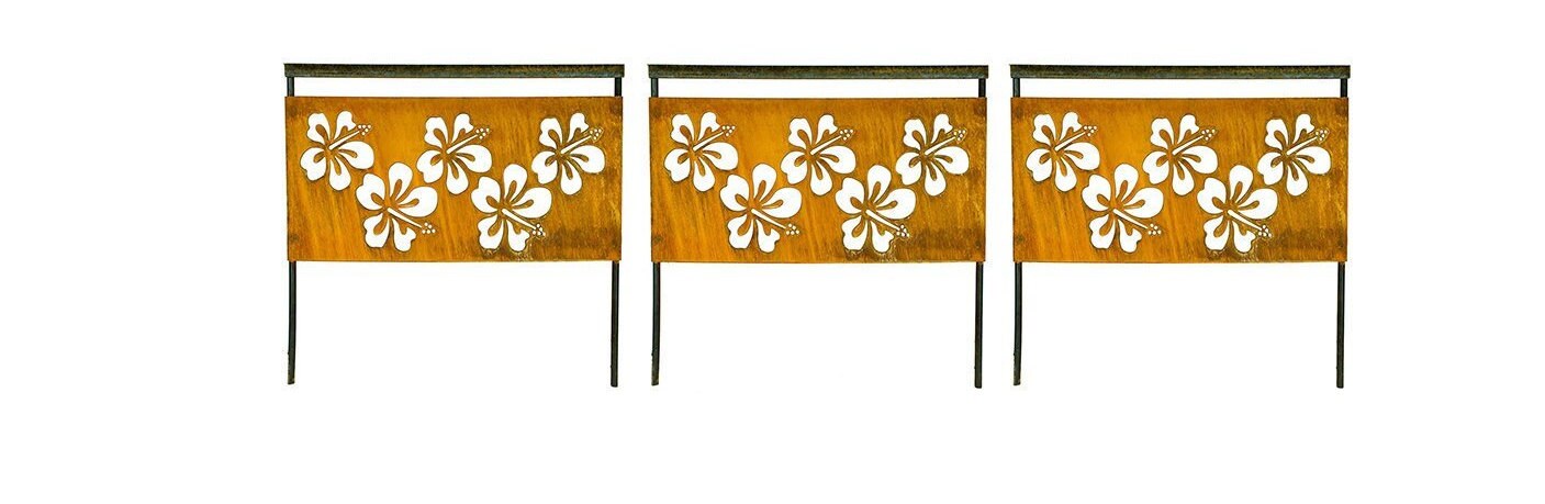 Hibiscus Flower Garden Panel | Easy Stake Fencing | Hawaiian Flower ...