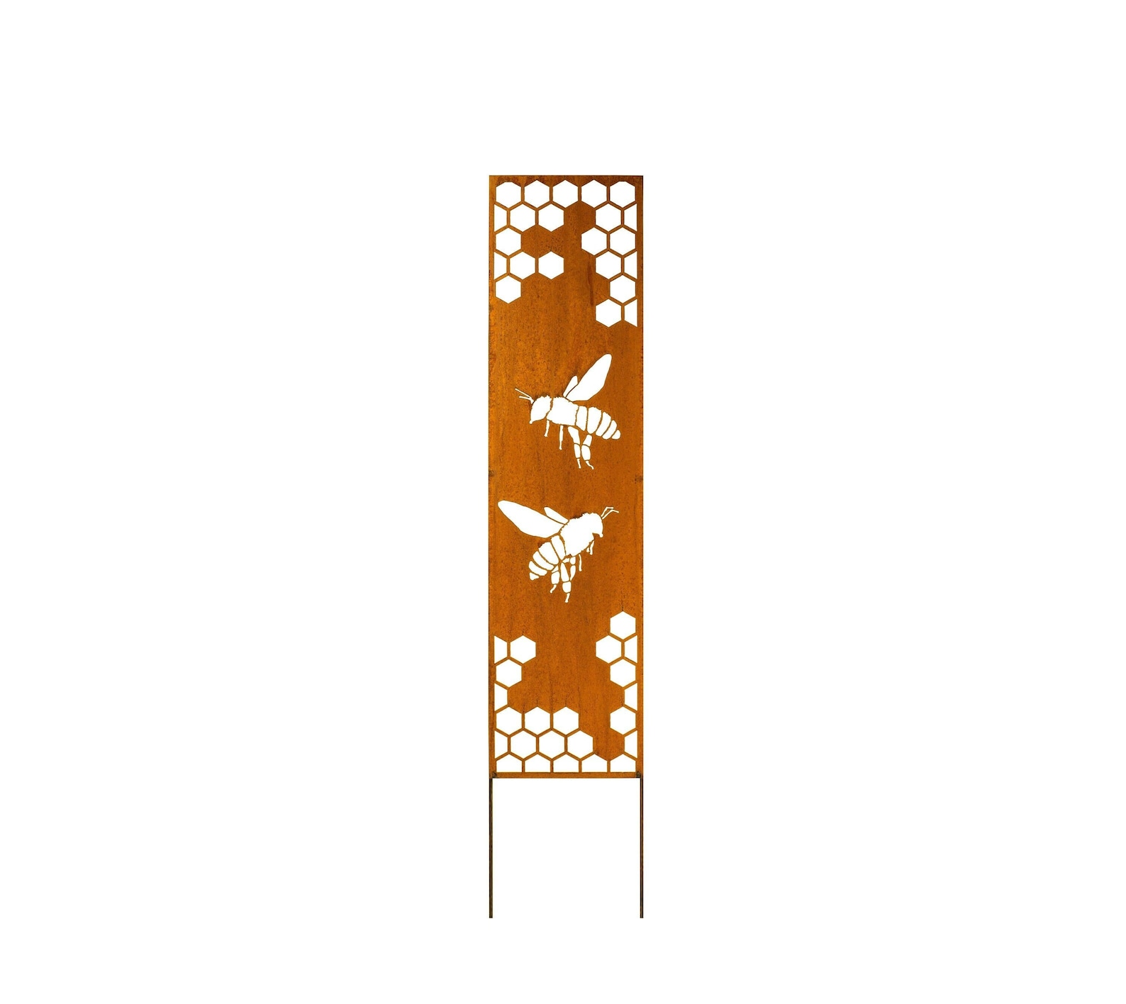 Honey Bees and Honeycomb, Privacy Screen, Garden Panel, 12" X 48 ...