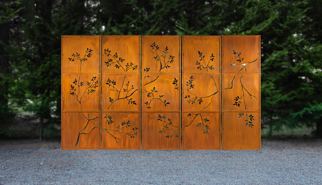 Tree & Branches Privacy Screens, Metal Garden Art, Metal Yard Art ...