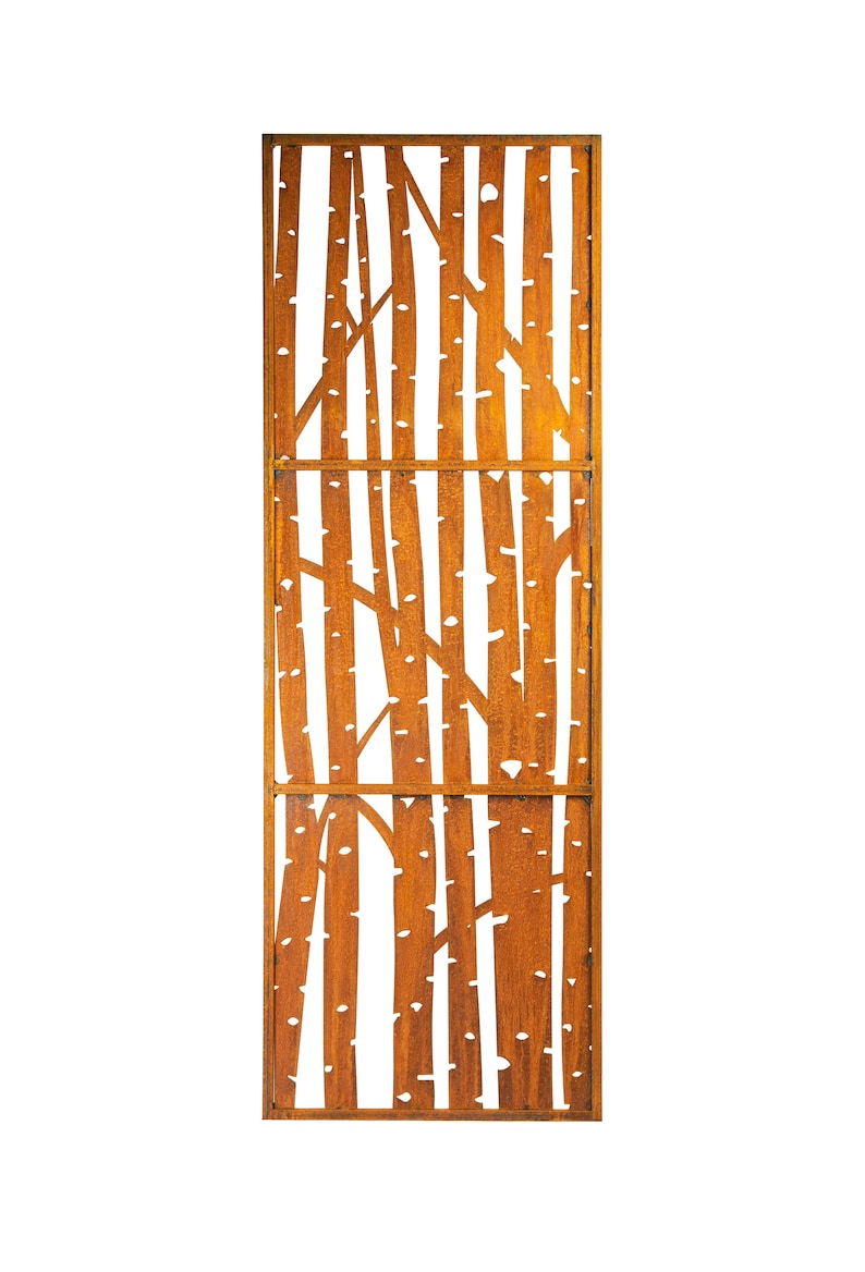 Birch Tree Metal Panels | Oversized Outdoor Privacy & Garden Art PS516 ...