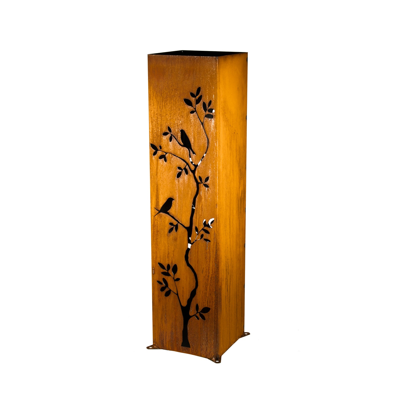 Birds on Branches Garden Column, Landscape Design, Planter, Lighting ...