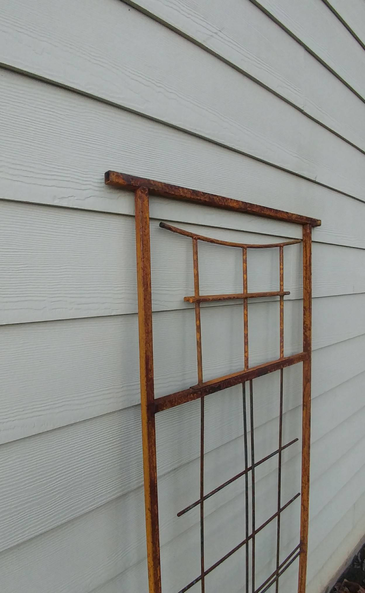 Large Plant Trellis Rusty Steel Garden Trellis - Etsy
