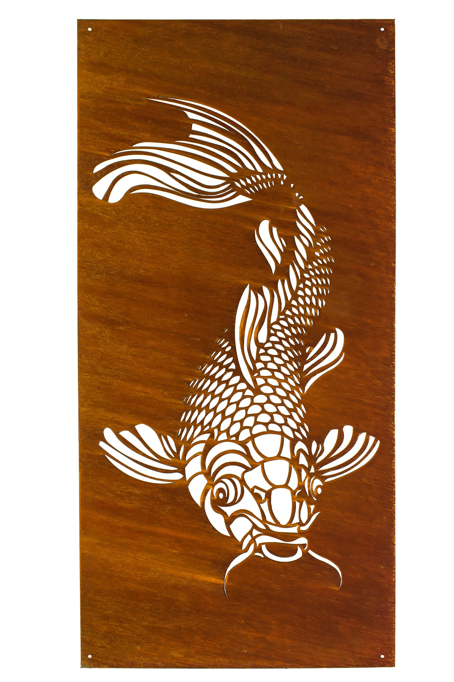 Metal Privacy Screens Koi Fish Art Decorative Screens - Etsy