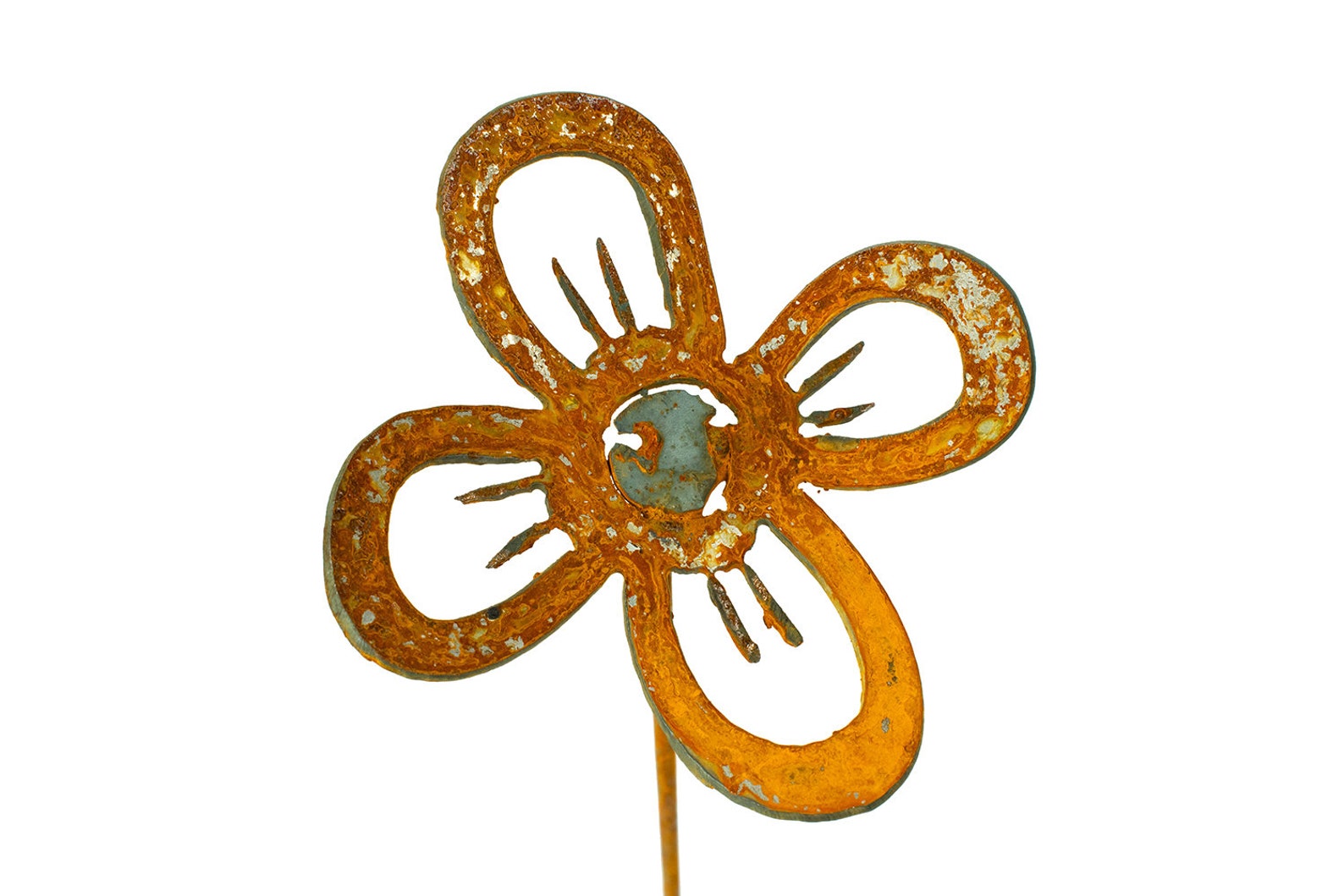 Metal Flowers, Set of 3, Flower Garden Art, Outdoor Metal Art, Metal ...