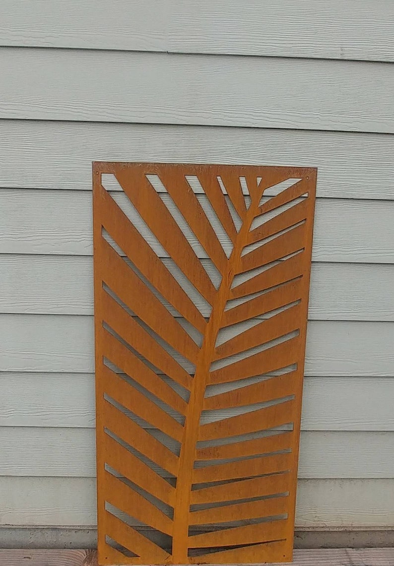 Metal Privacy Screen Palm or Fern Decorative Panels for Home - Etsy