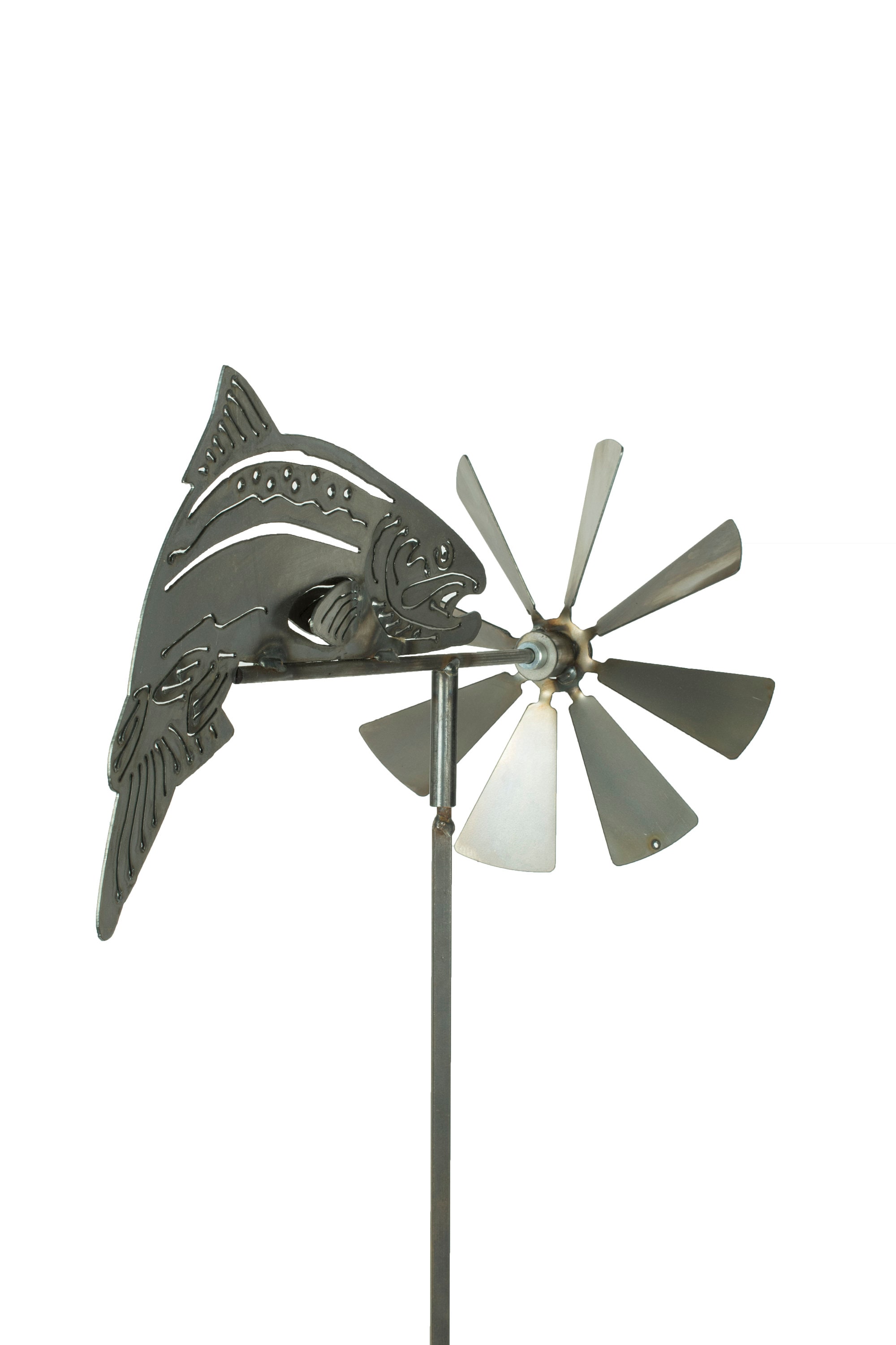 Rainbow Trout Wind Spinner Kinetic Metal Wind Spinner Fish - Etsy