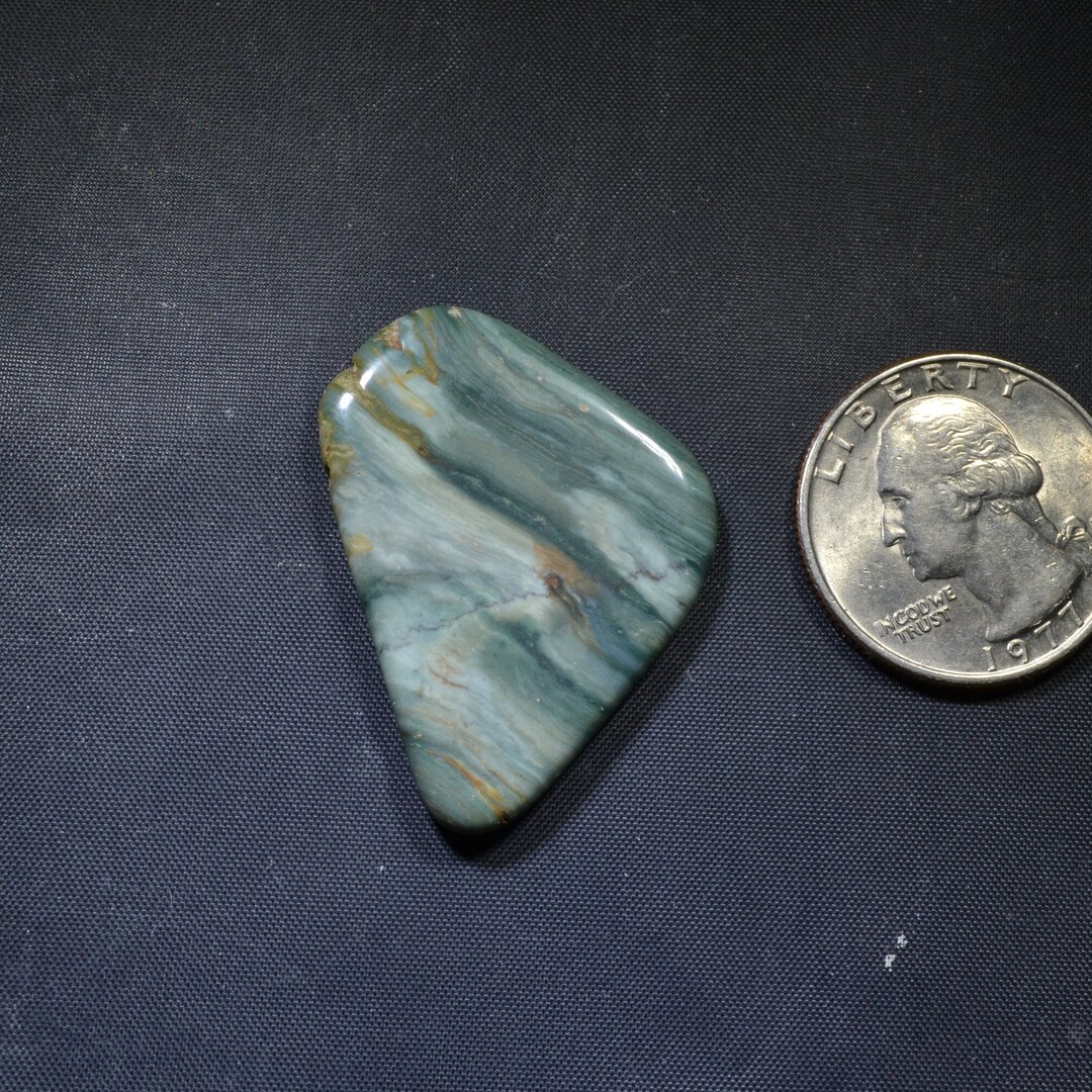 Gary Green Larsonite Free Form Cabochon - Etsy