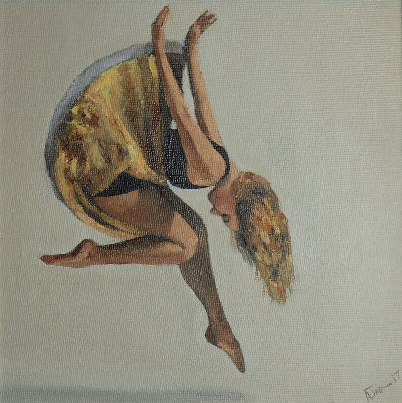 Leaping High Ballarina Painting Ballet Dancer Framed and - Etsy UK