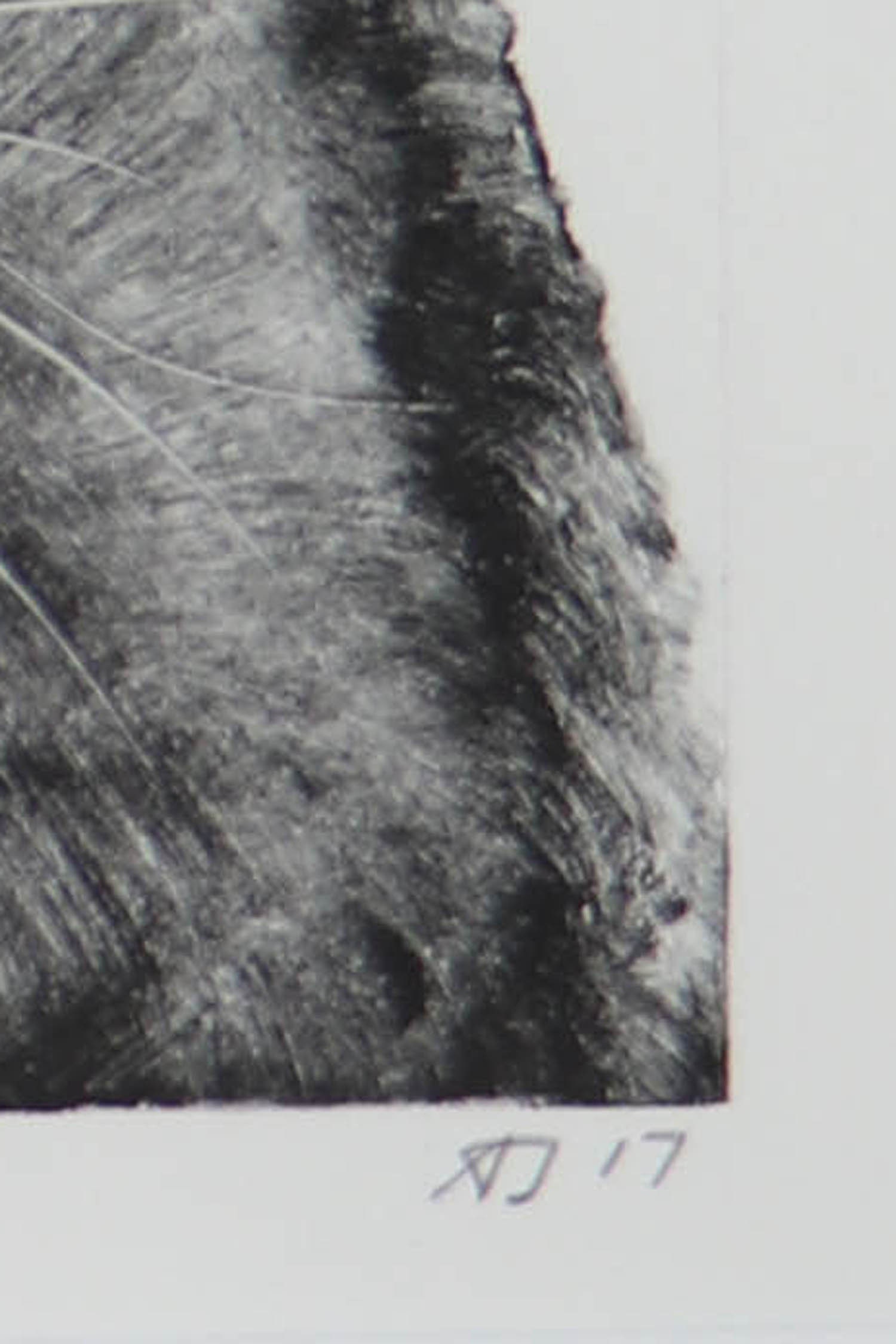 Cat Monoprint, Black and White Pet Portrait, Animal Artwork - Etsy