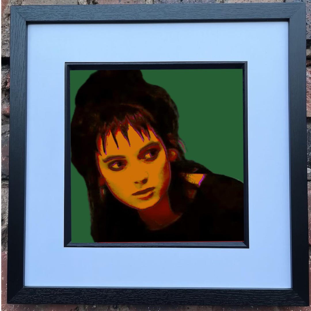 Winona Ryder - Vibrant Pop Art Portrait – 8”x8” Framed & Artist-signed ...