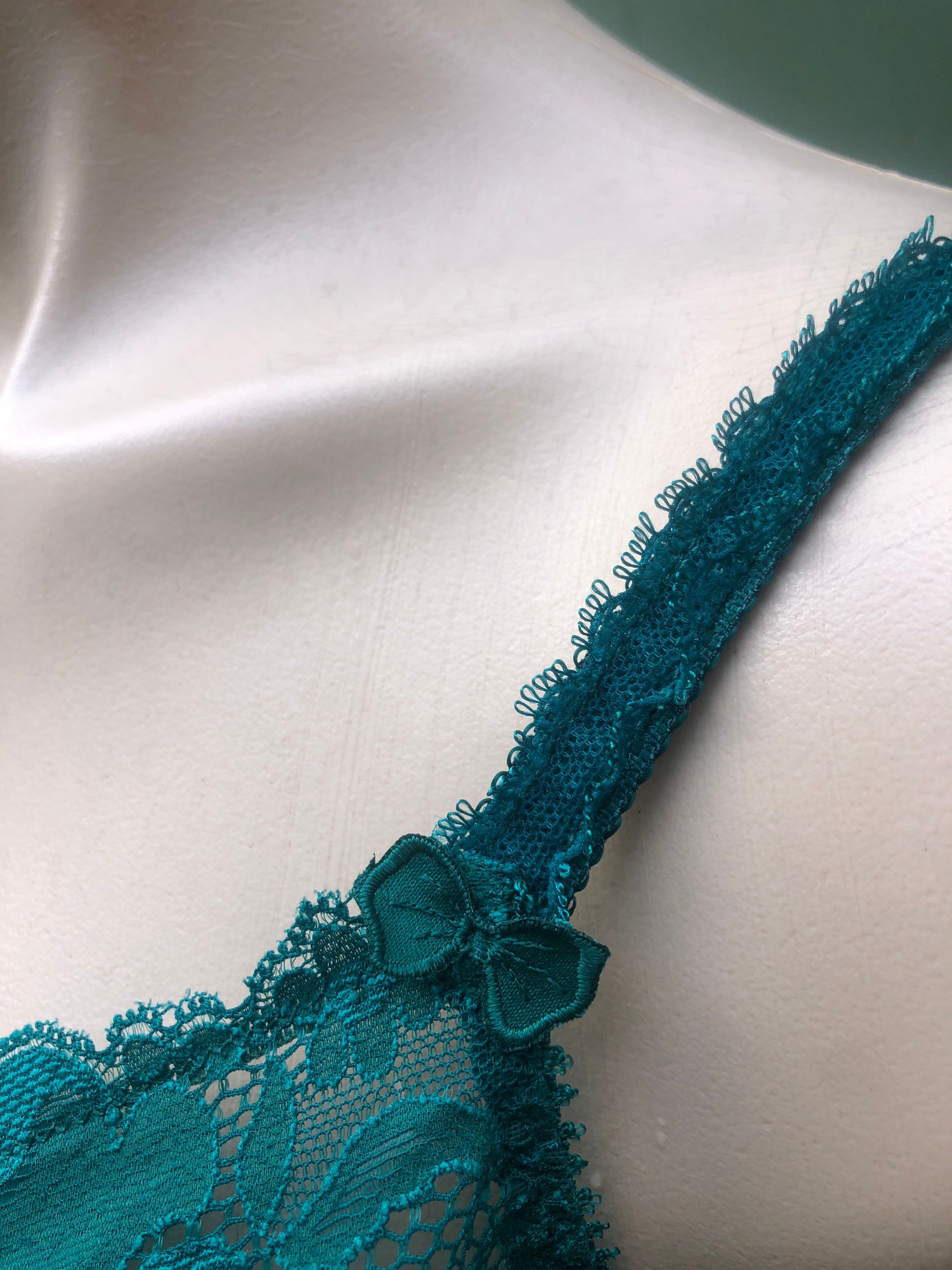 Vintage Emerald French Bra by LOU New 38C - Etsy