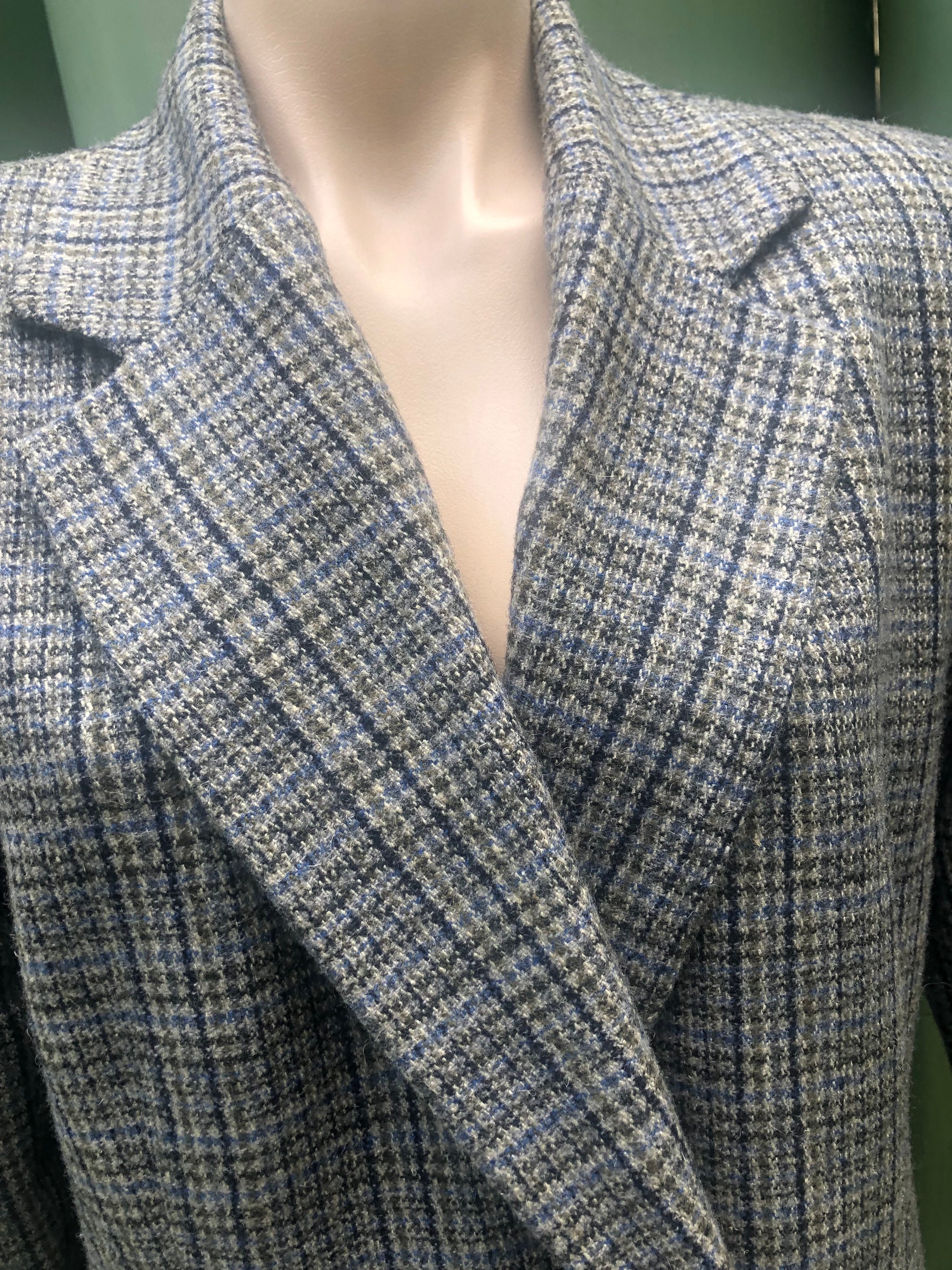 Vintage 1990s Country Style M Tweed Plaid Jacket Euc - Etsy