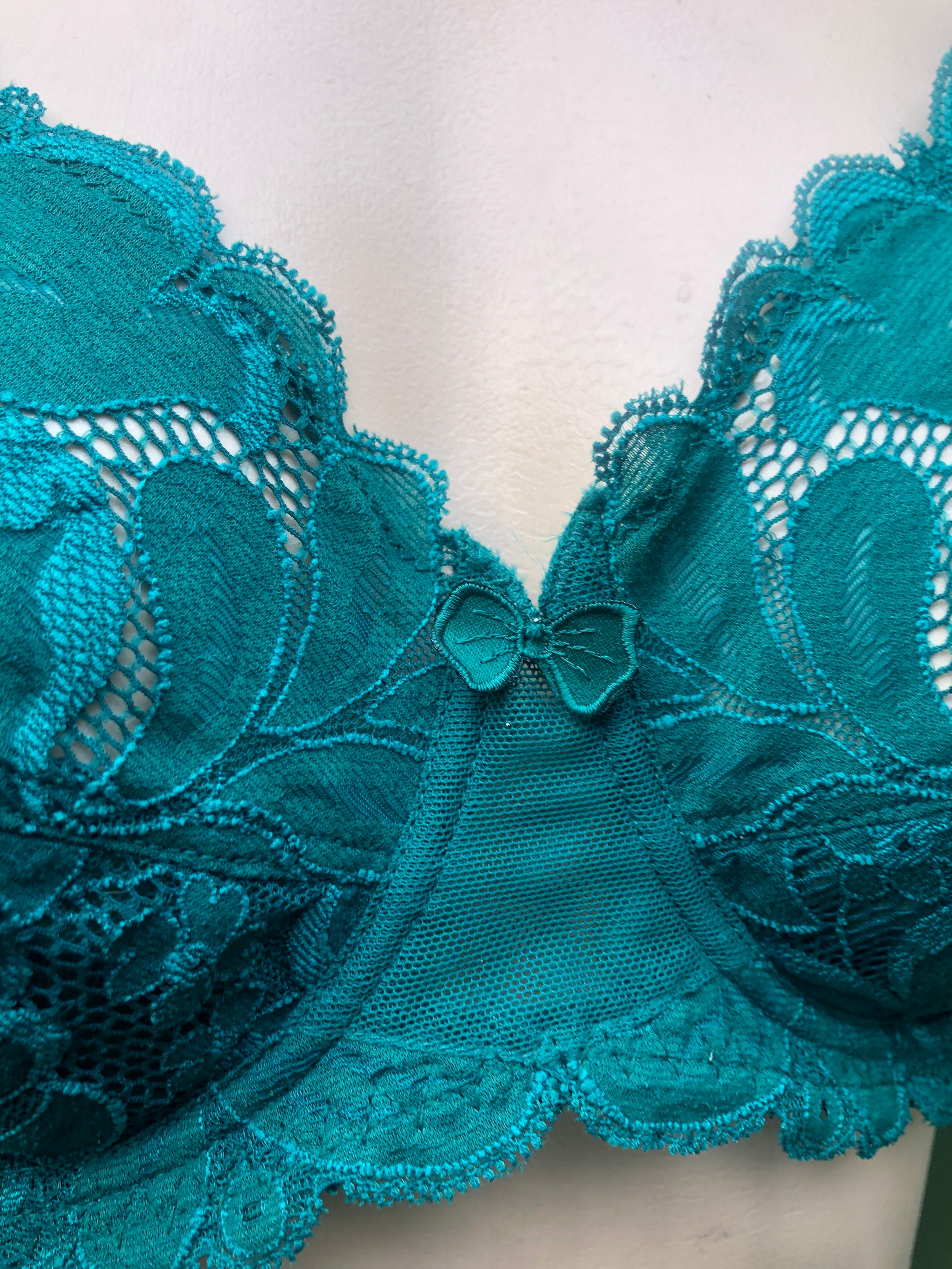 Vintage Emerald French Bra by LOU New 38C - Etsy