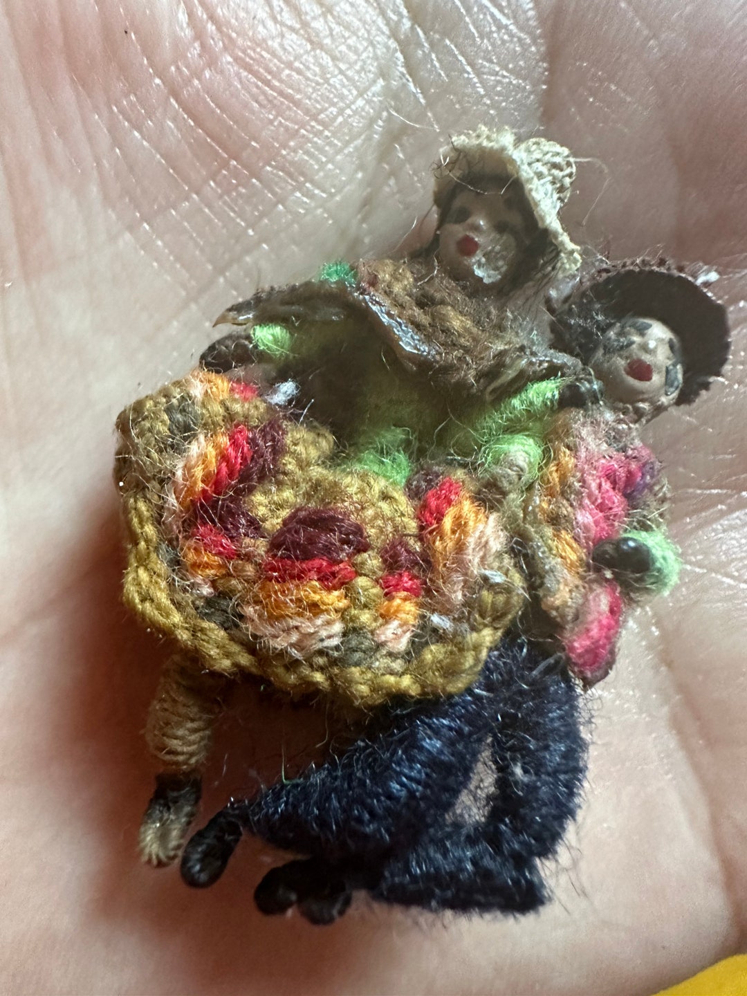 Peruvian Vintage Worry Doll Couple Hand Made Vintage Brooch/pin - Etsy