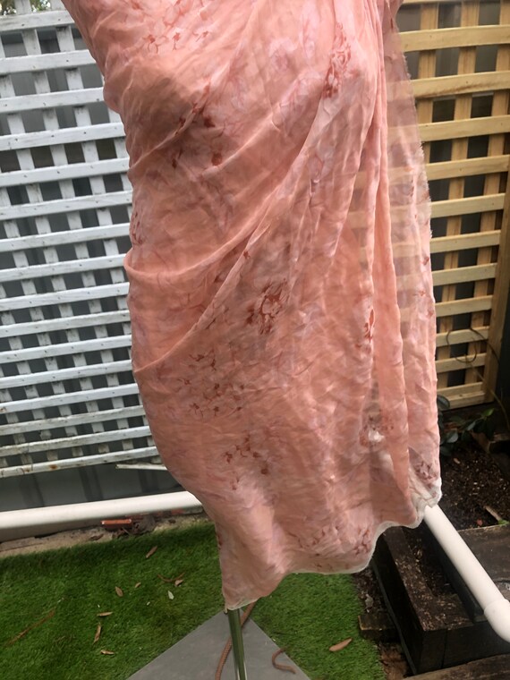 VINTAGE Mario CApra ITalian SIlk APricot PInk 2Metres | Etsy