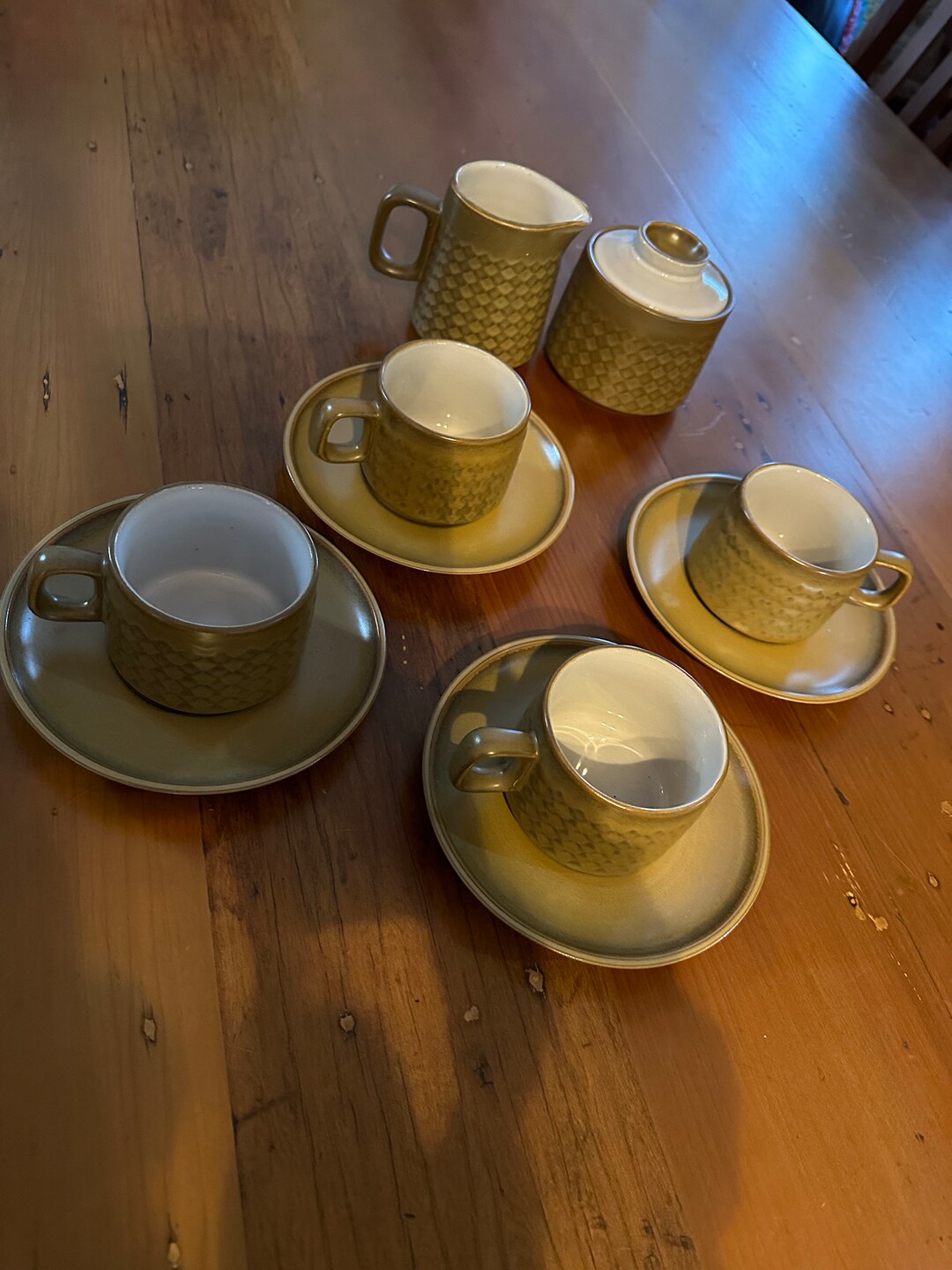 KOYO Stoneware by KASUGA Japan Coffee Cup/milk/sugar Set - Etsy