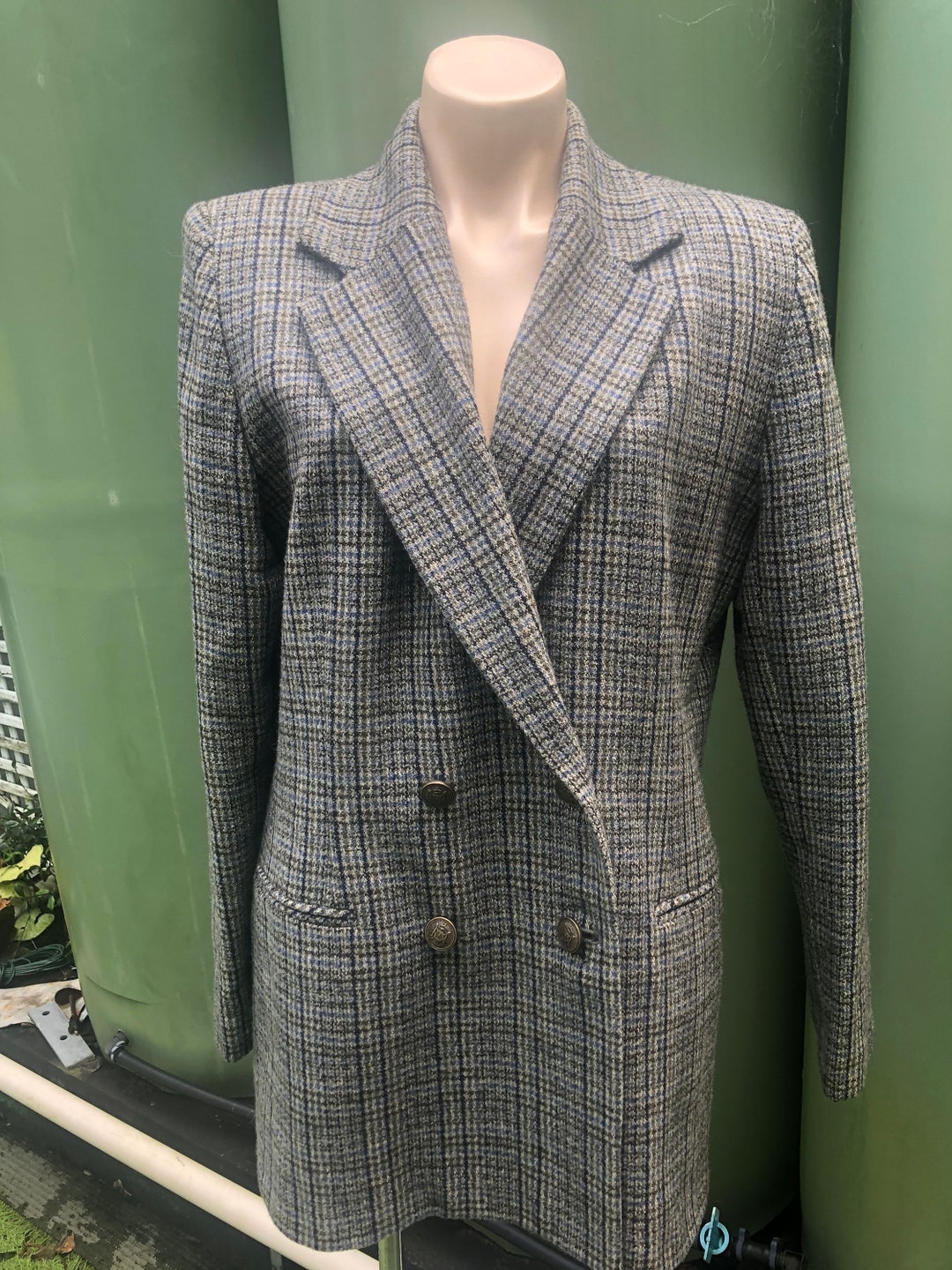 Vintage 1990s Country Style M Tweed Plaid Jacket Euc - Etsy