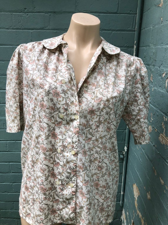 Pelaco 14 country prairie style floral 1980s cotton b… - Gem