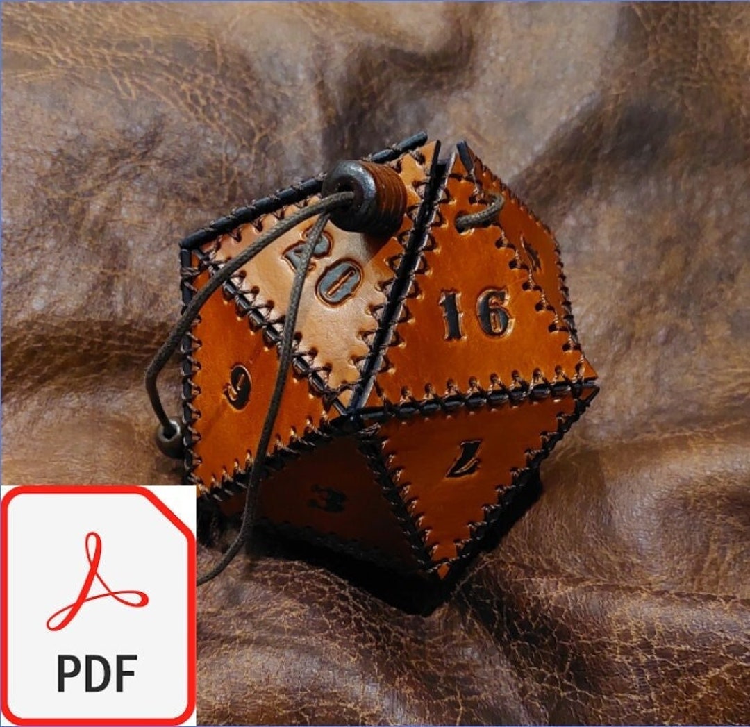 PDF D20 Dice Pouch Pattern and 3D Print Jigs for Stamping - Etsy