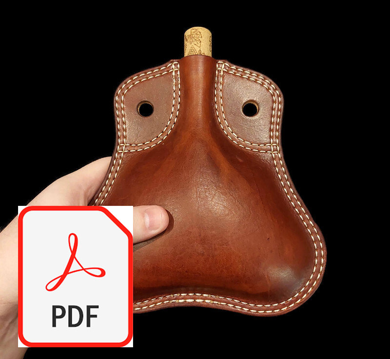 PDF Leather Waterskin/costrel/bottle/canteen Pattern Download - Etsy