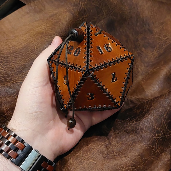 Leather Dice Bag - Etsy