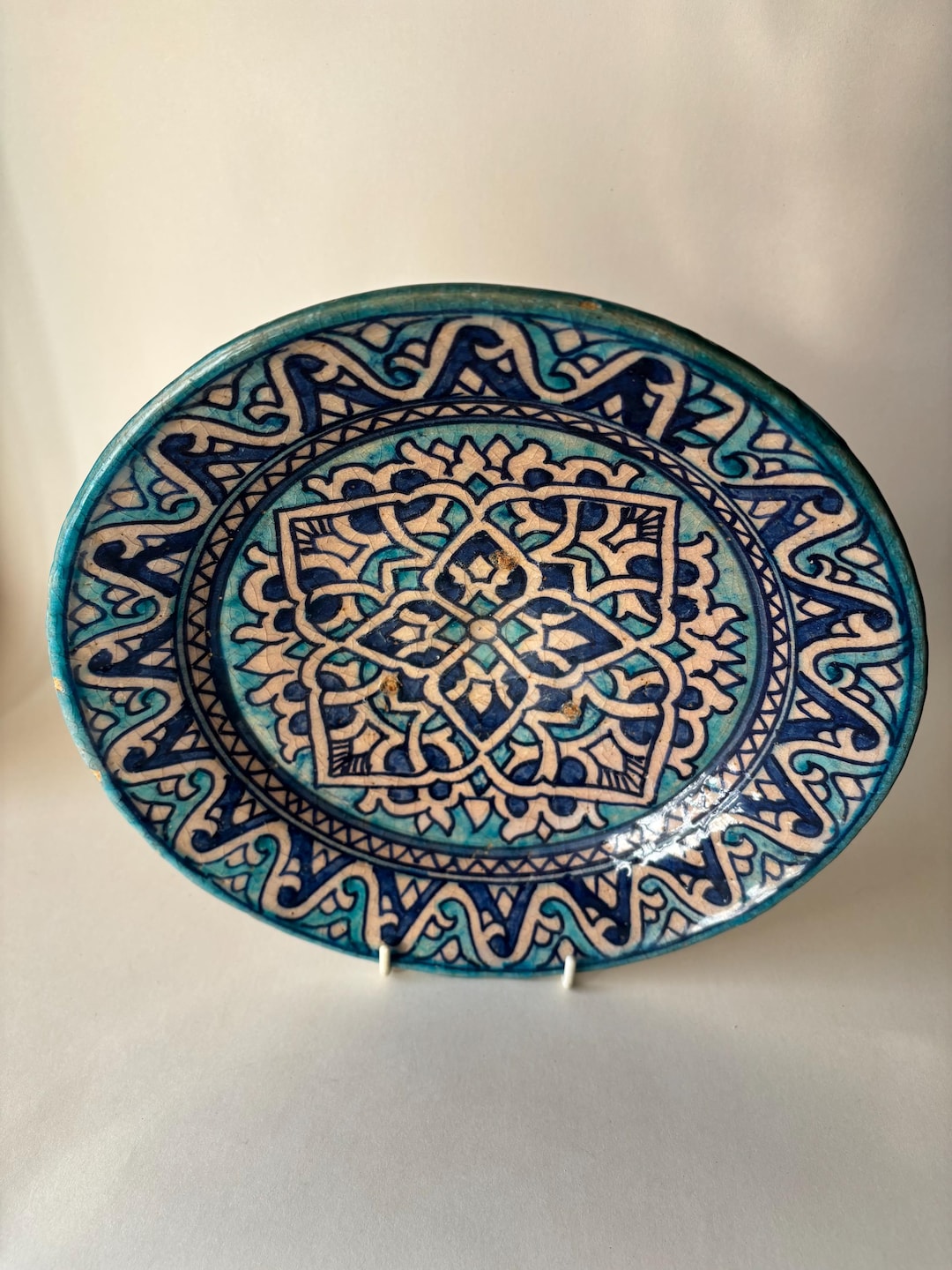 Antique Palestinian Pottery Painted Bowl - Etsy