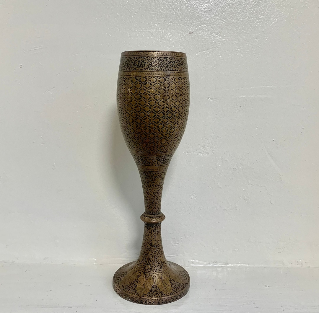 Antique Indian Bronze Large Goblet Chaliss - Etsy