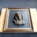 Antique Pottery Sculptured Jesus Bust on Slate Tile in Wooden Frame - Etsy