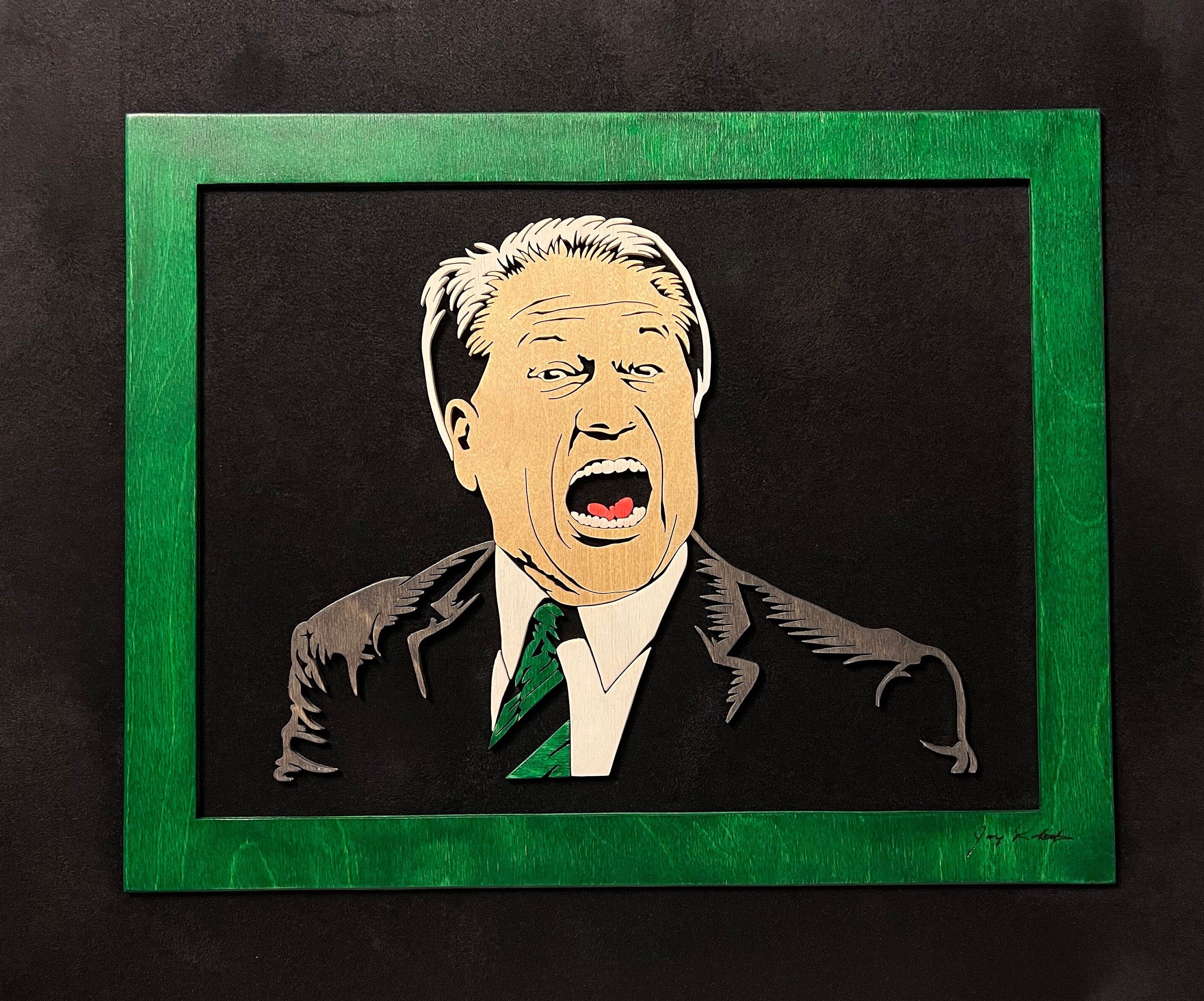 Tom Izzo Portrait "izzo" by Jay Roberts Featuring MSU Basketball Coach ...