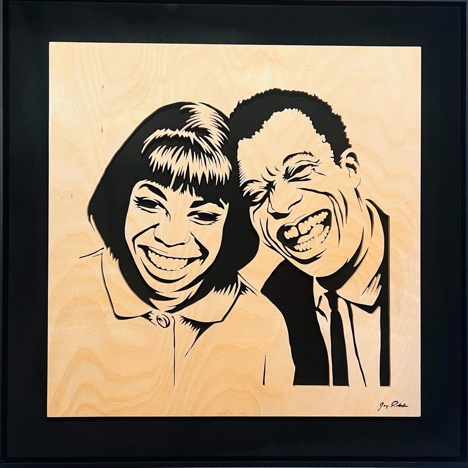 Nina Simone James Baldwin Portrait | Hand-cut Baltic Birch Wall Art - Etsy