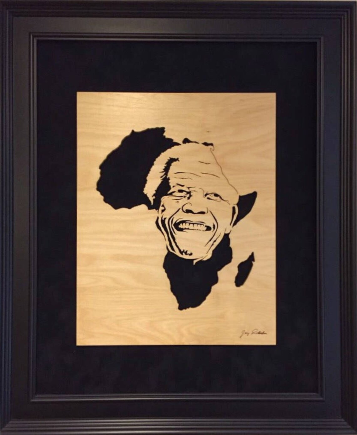 Nelson Mandela Portrait, perseverance Portrait by Jay Roberts African ...