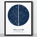 Custom Star Map for Birthday Star Map Baby Birth Date Night Sky the Day ...
