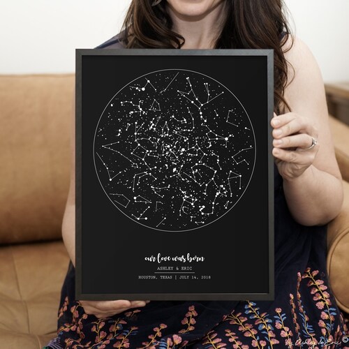 Anniversary Gift Night Sky Map Star Map Ornament - Etsy