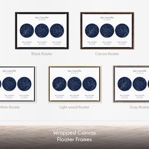 Constellation Wedding Gift, Personalized Star Map Framed, Custom ...