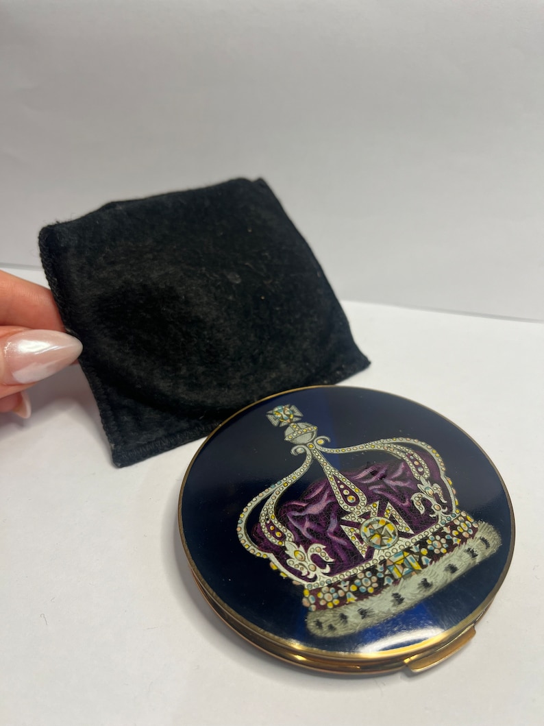 Vintage Stratton Queen Elizabeth II Coronation corona Powder Compact ...