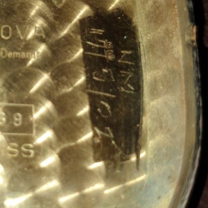 Vintage Bulova Accutron Watch With Solid 18ct .750 Gold Case and 2183 ...