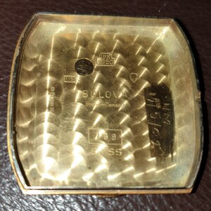 Vintage Bulova Accutron Watch With Solid 18ct .750 Gold Case and 2183 ...