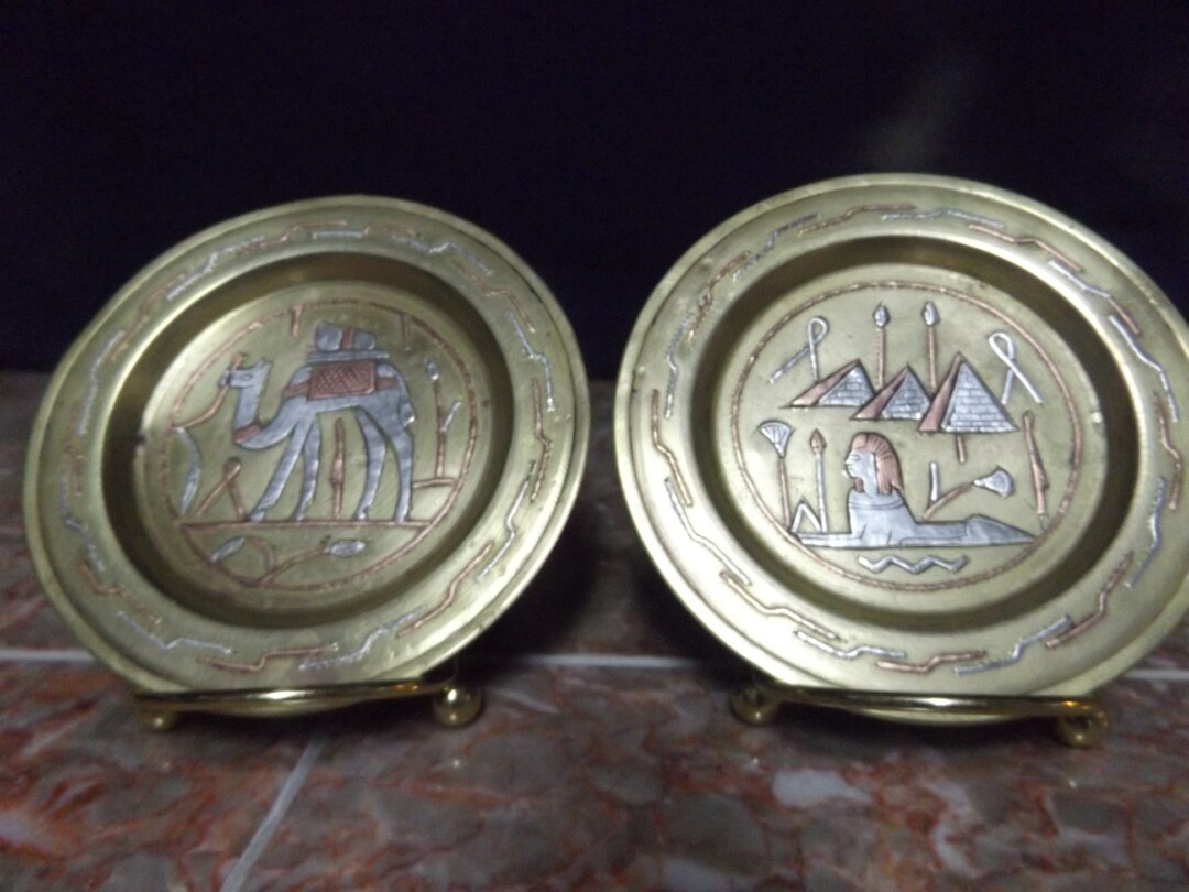 Brass Egyptian Plates - Etsy
