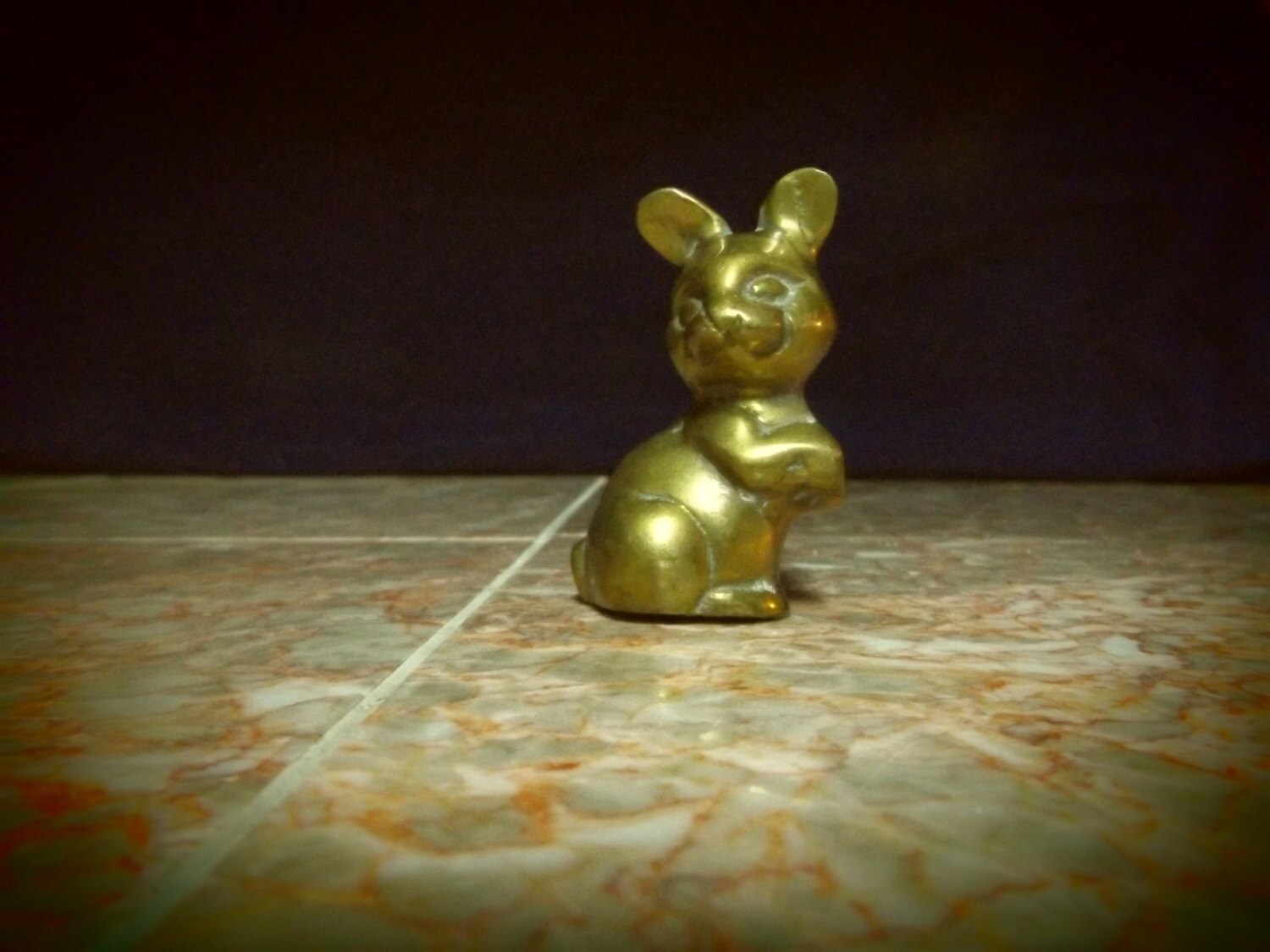 Vintage Rabbit Figurine - Etsy